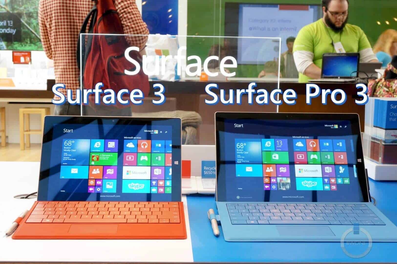 Surface 3 or Surface Pro 3 : Which One Is Right For You?